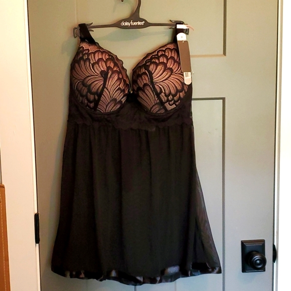 Intimates & Sleepwear | Plus Size Babydoll W Gstring 2x New With Tags ...